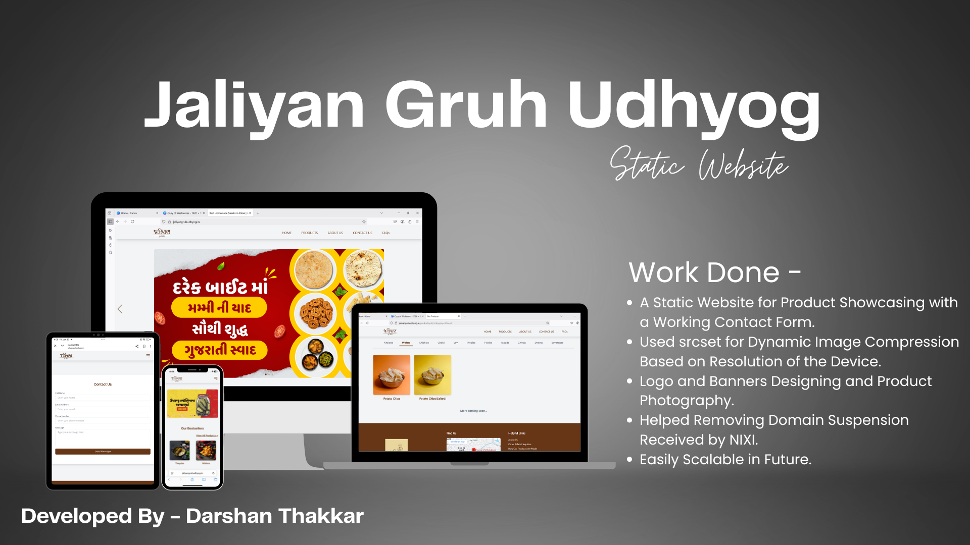 Darshan Thakkar - Portfolio